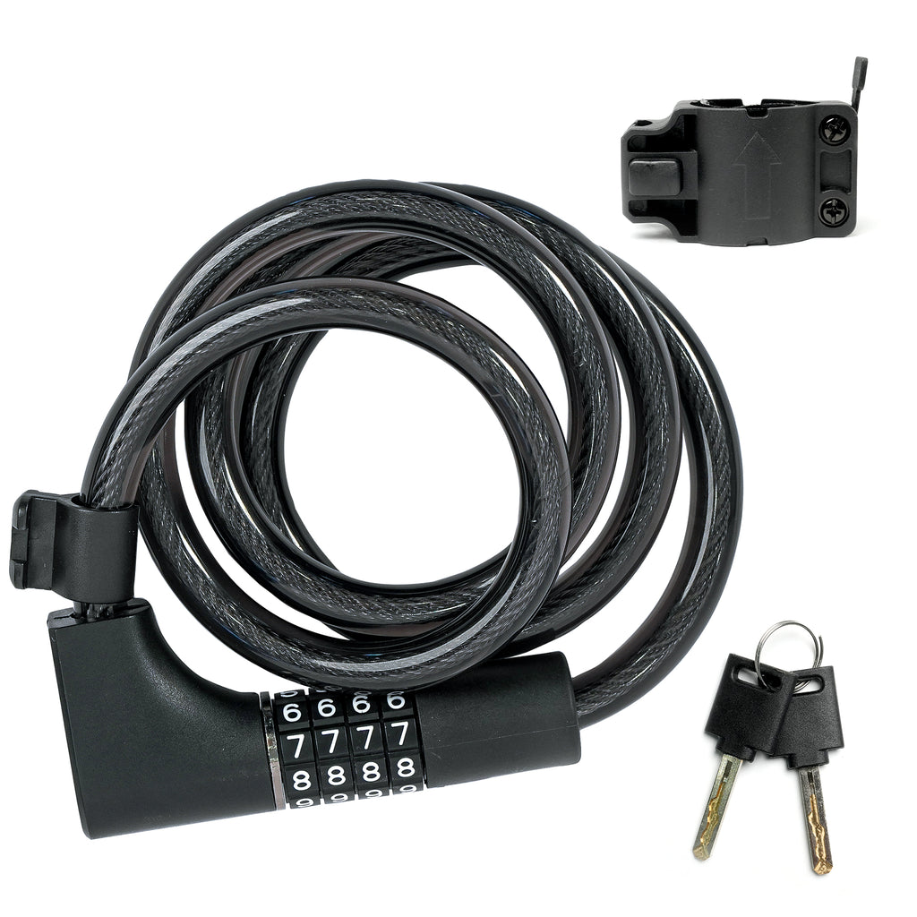 Windone Cable Lock | Dual Key & Combination Security for E-Bikes
